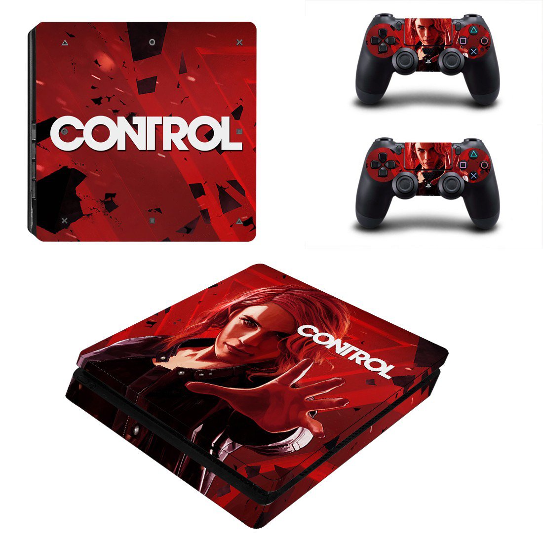 Control decal skin for PS4 Slim Console & Controllers