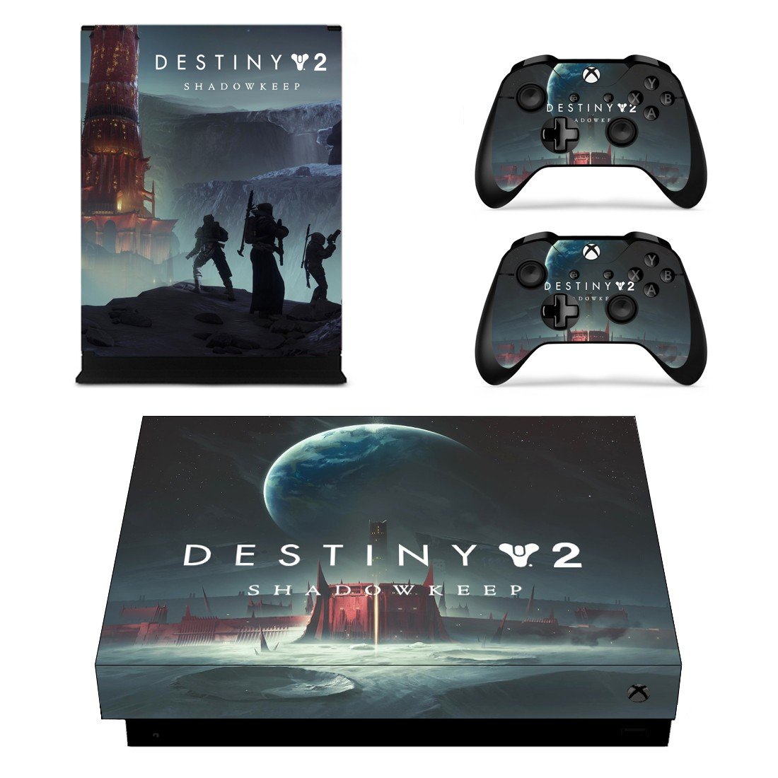 Destiny 2 Shadow keep decal skin for Xbox one X Console & Controllers