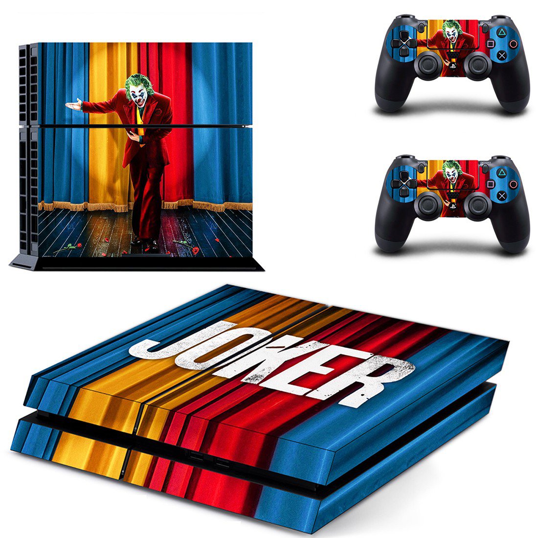 Joker Joaquin Phoenix decal skin for PlayStation 4 Console & Controllers