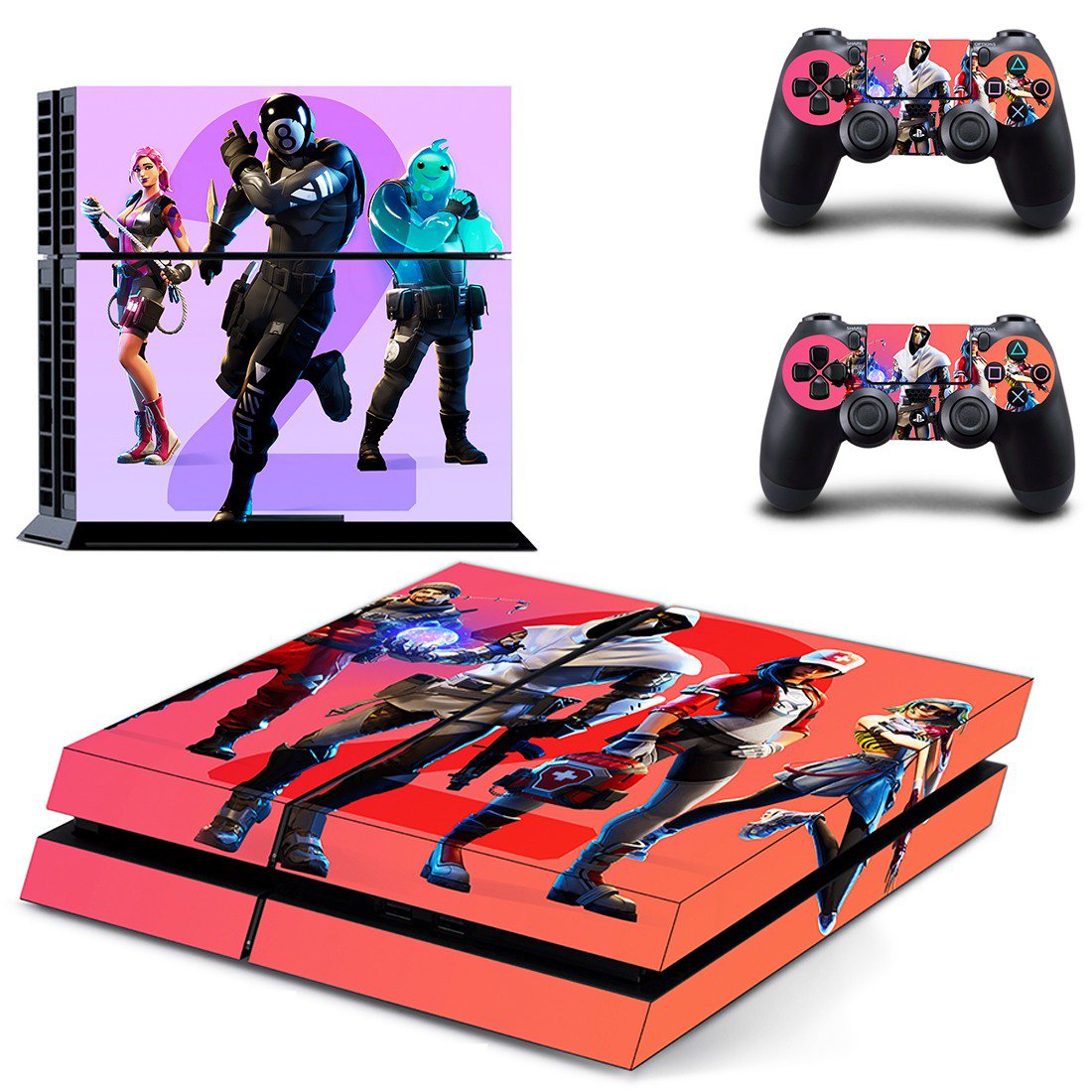 Fortnite decal skin for PlayStation 4 Console & Controllers