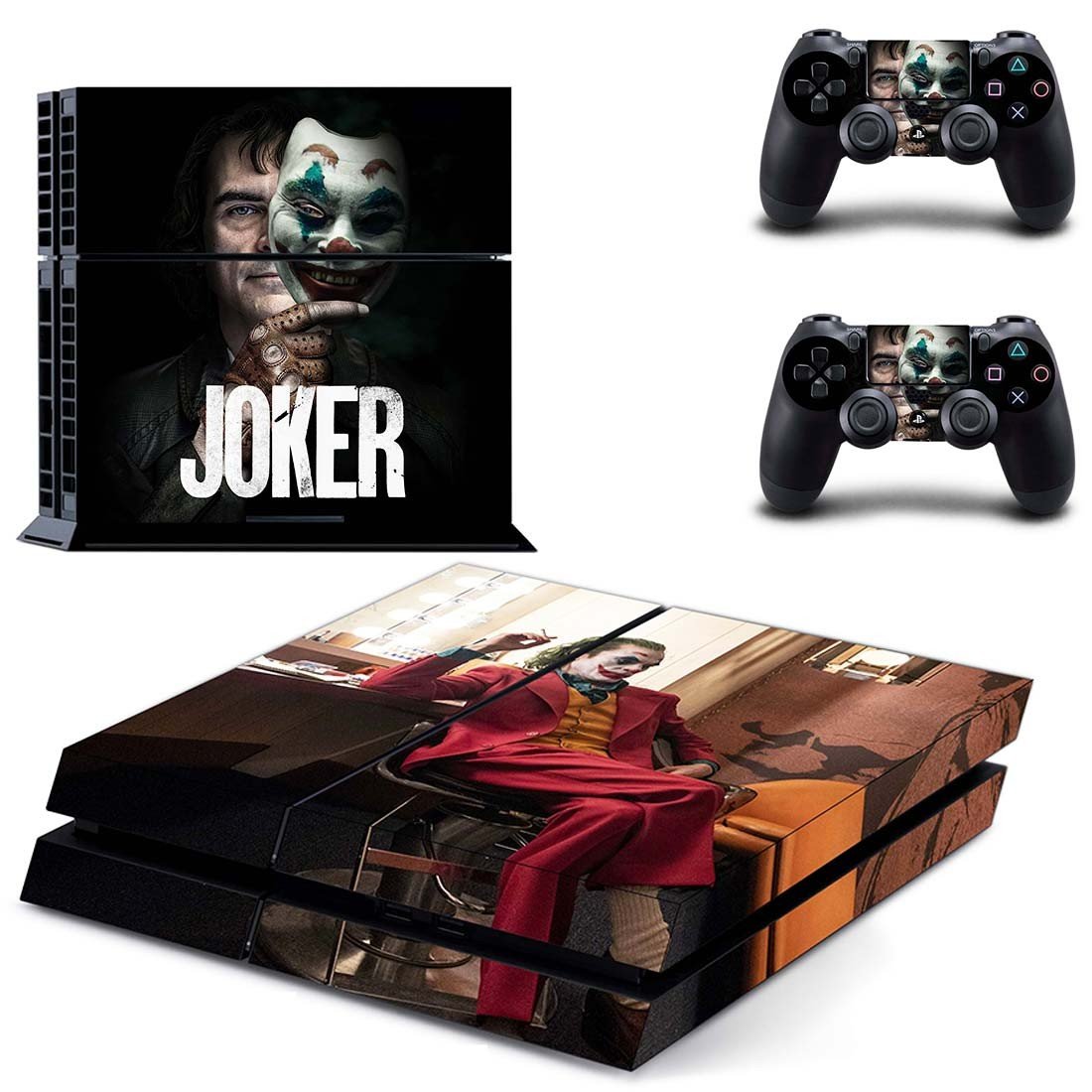 Joker Joaquin Phoenix decal skin for PlayStation 4 Console & Controllers
