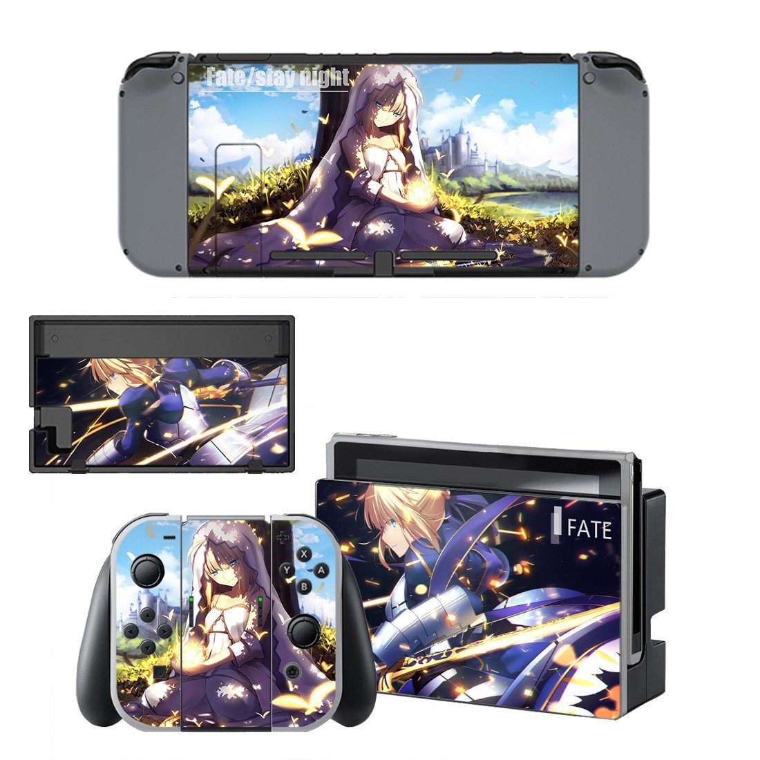 Fate stay night decal skin for Nintendo Switch Console & Controllers