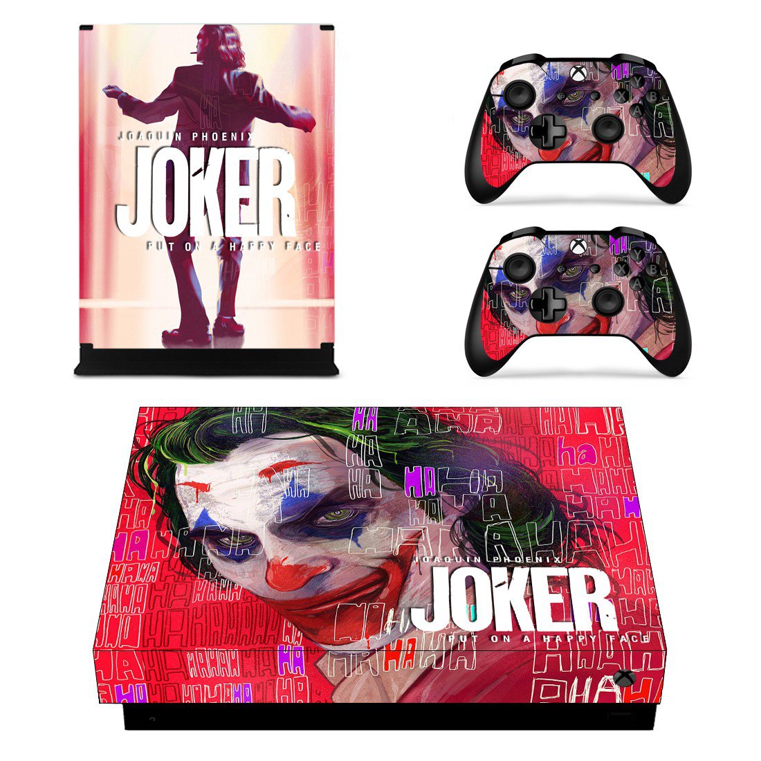 Joker Joaquin Phoenix decal skin for Xbox one X Console & Controllers