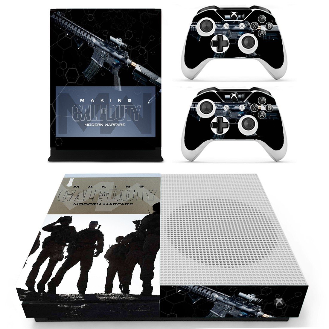 Call of Duty Modern Warfare decal skin for Xbox one S Console & Controllers