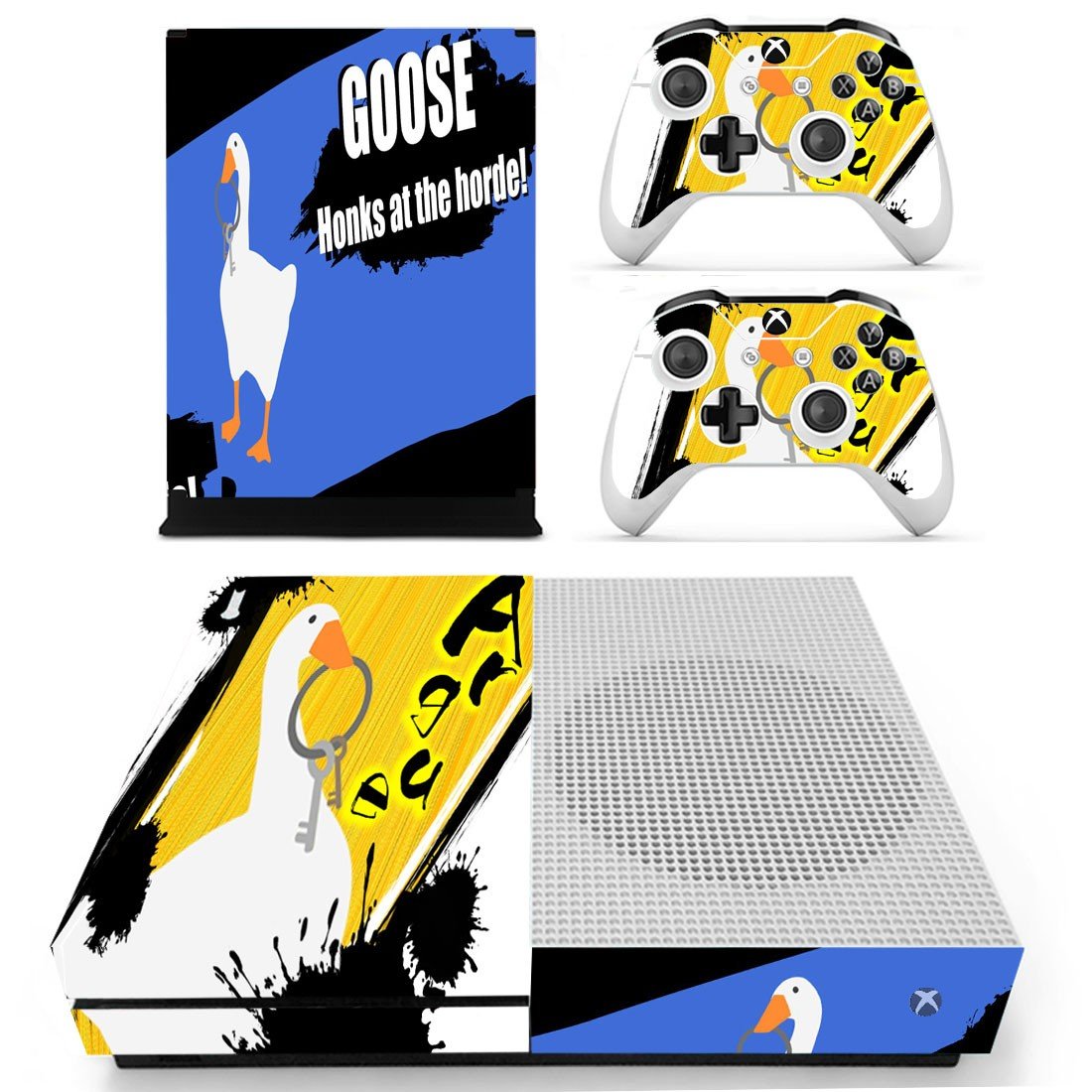 Untitled Goose Game decal skin for Xbox one S Console & Controllers
