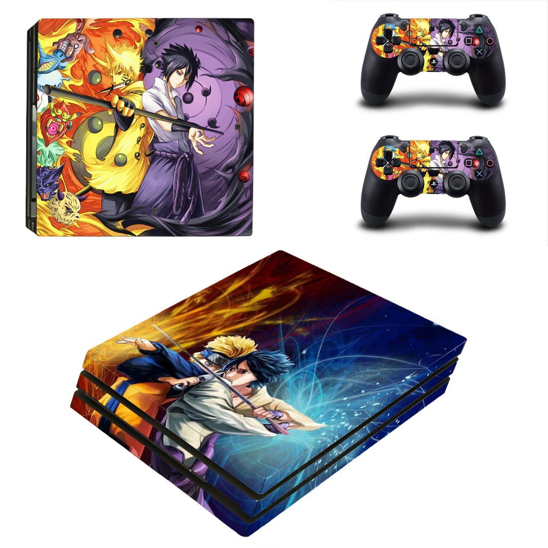 Sasuke Uchiha Sharingan decal skin for PS4 Pro Console & Controllers