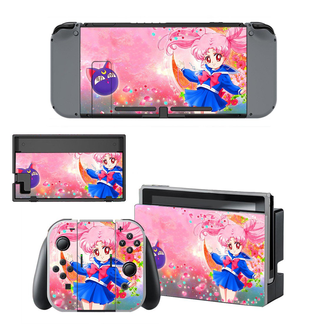 Sailor Moon Anime decal skin for Nintendo Switch Console & Controllers