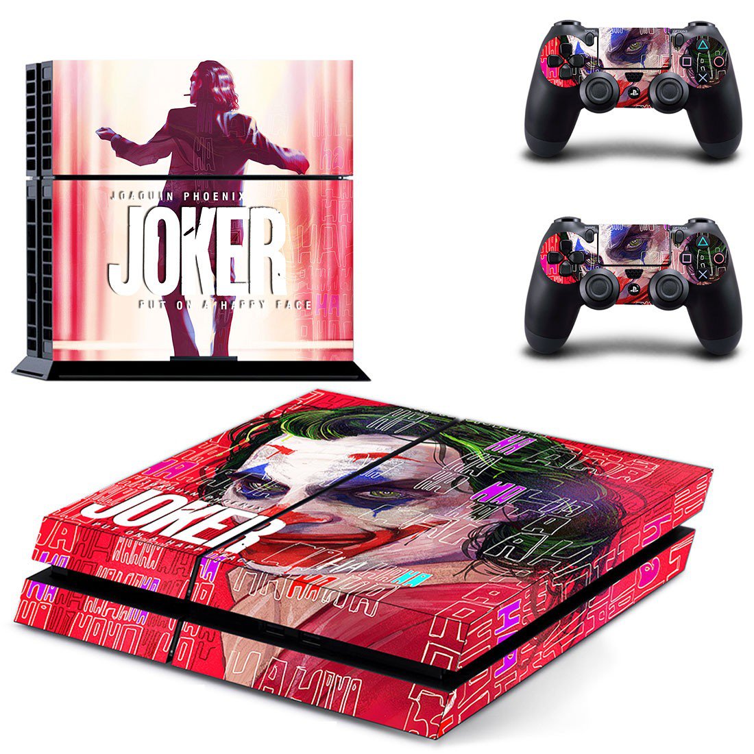 Joker Joaquin Phoenix decal skin for PlayStation 4 Console & Controllers