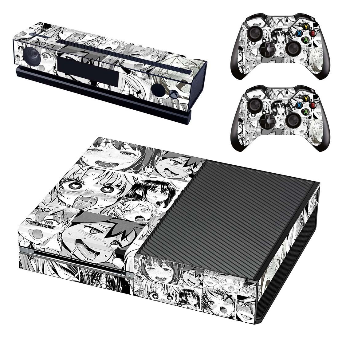 Anime Ahegao Girl decal skin for Xbox one Console & Controllers