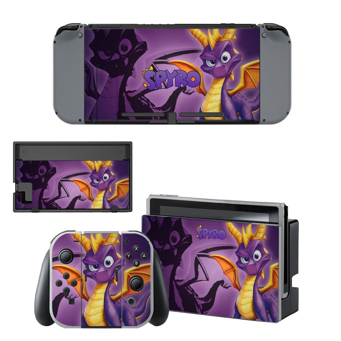 Spyro decal skin for Nintendo Switch Console & Controllers