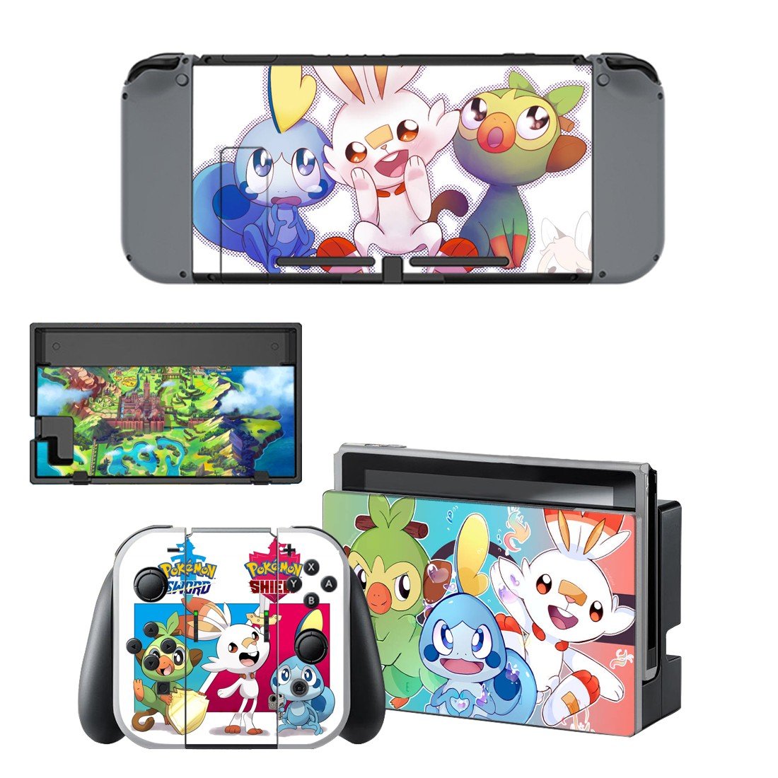 Pokémon Sword and Shield decal skin for Nintendo Switch Console ...