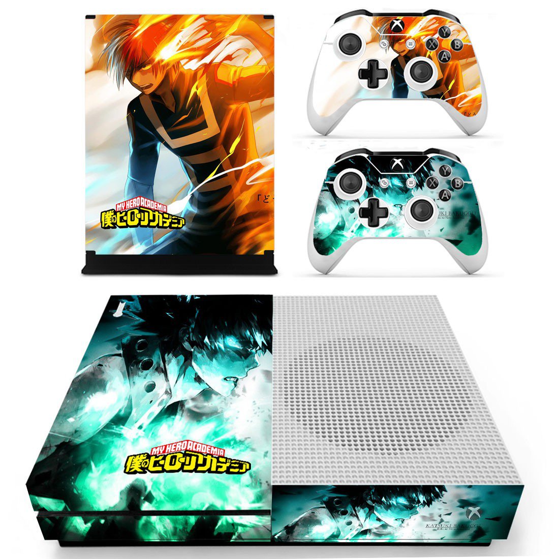 My Hero Academia decal skin for Xbox one S Console & Controllers