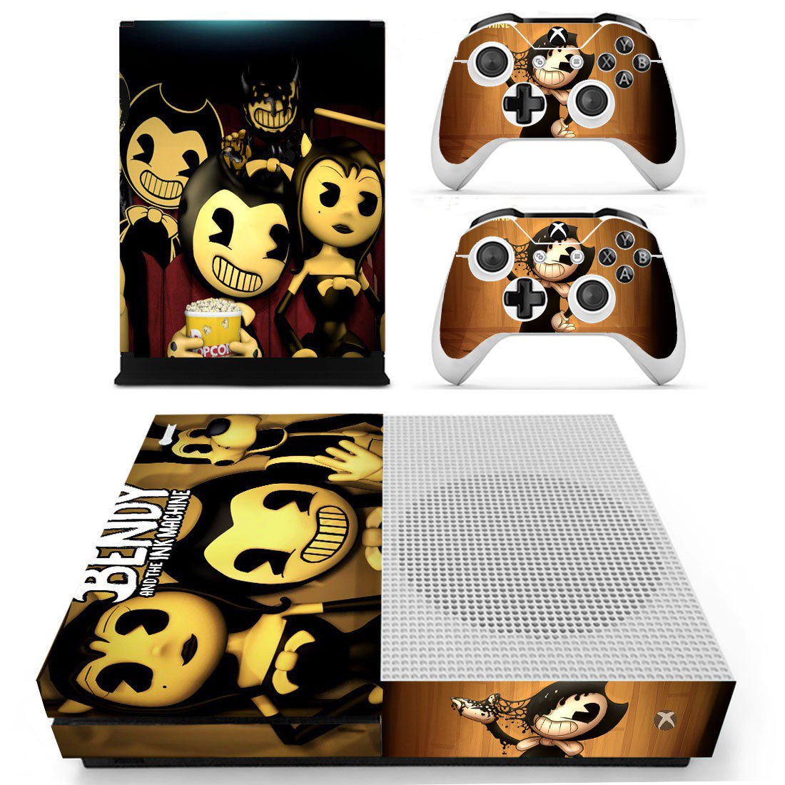 Bendy and the Ink Machine decal skin for Xbox one S Console & Controllers