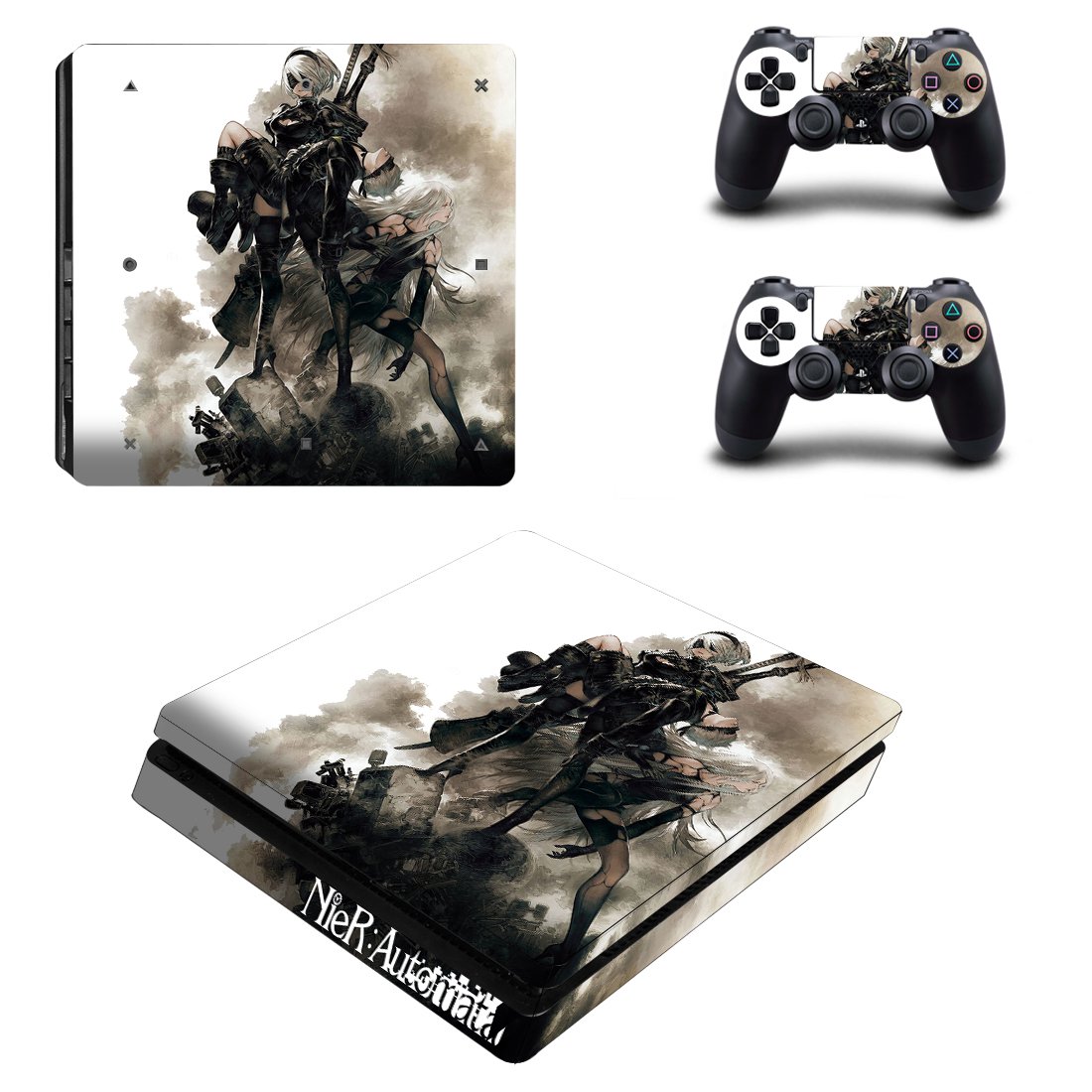 NieR Automata decal skin for PS4 Slim Console & Controllers