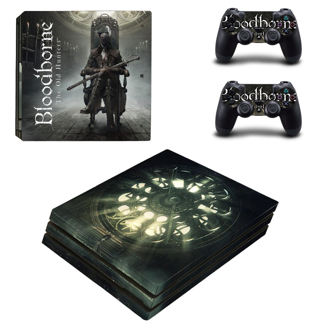 Bloodborne the old hunters decal skin for PS4 Pro Console & Controllers
