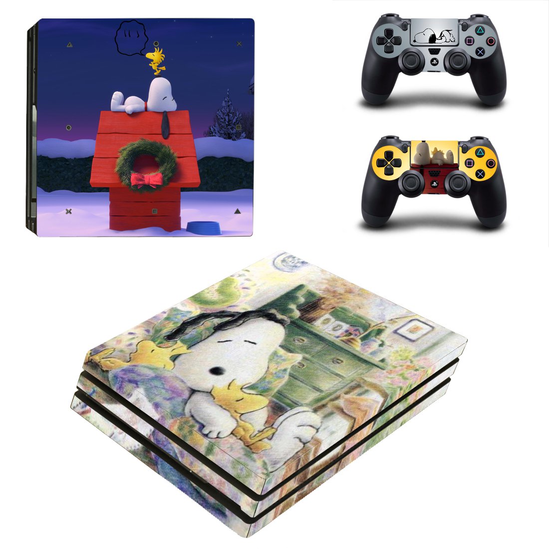 Snoopy decal skin for PS4 Pro Console & Controllers