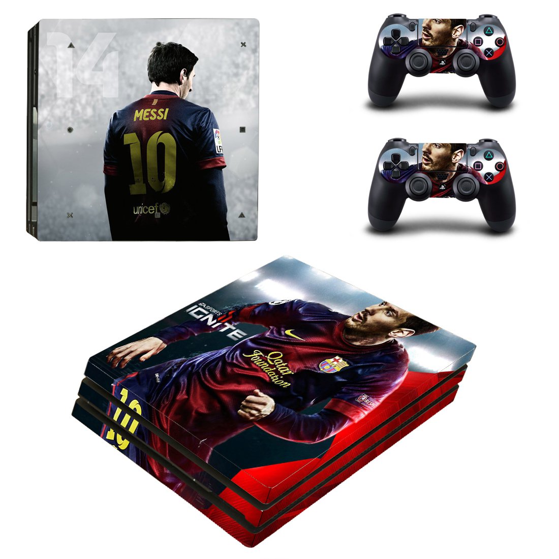Messi decal skin for PS4 Pro Console & Controllers