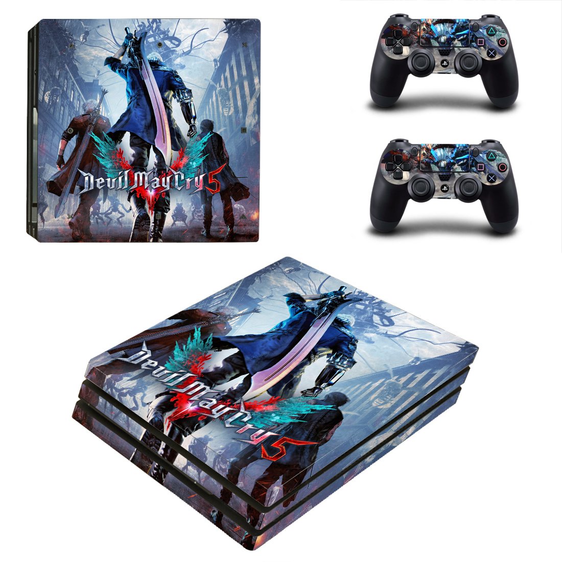 Devil May Cry 5 decal skin for PS4 Pro Console & Controllers