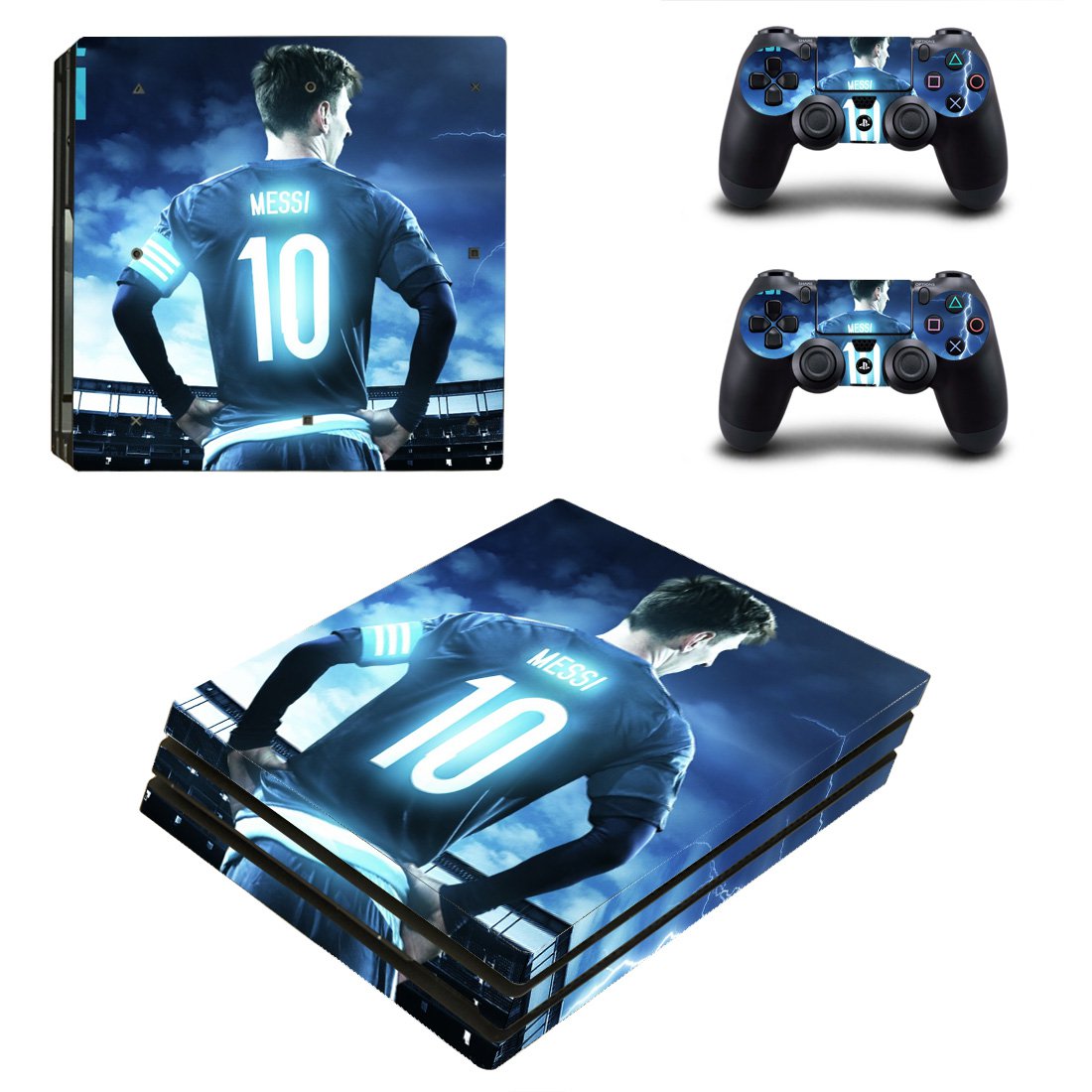 Messi decal skin for PS4 Pro Console & Controllers