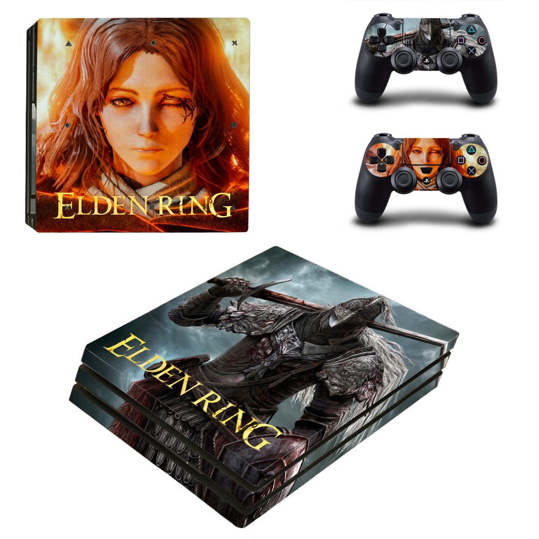 Elden Ring decal skin for PS4 Pro Console & Controllers