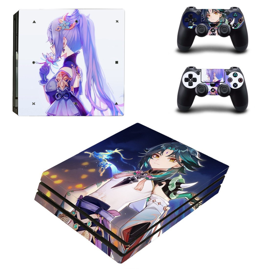 Sakura Hitomi Hana decal skin for PS4 Pro Console & Controllers