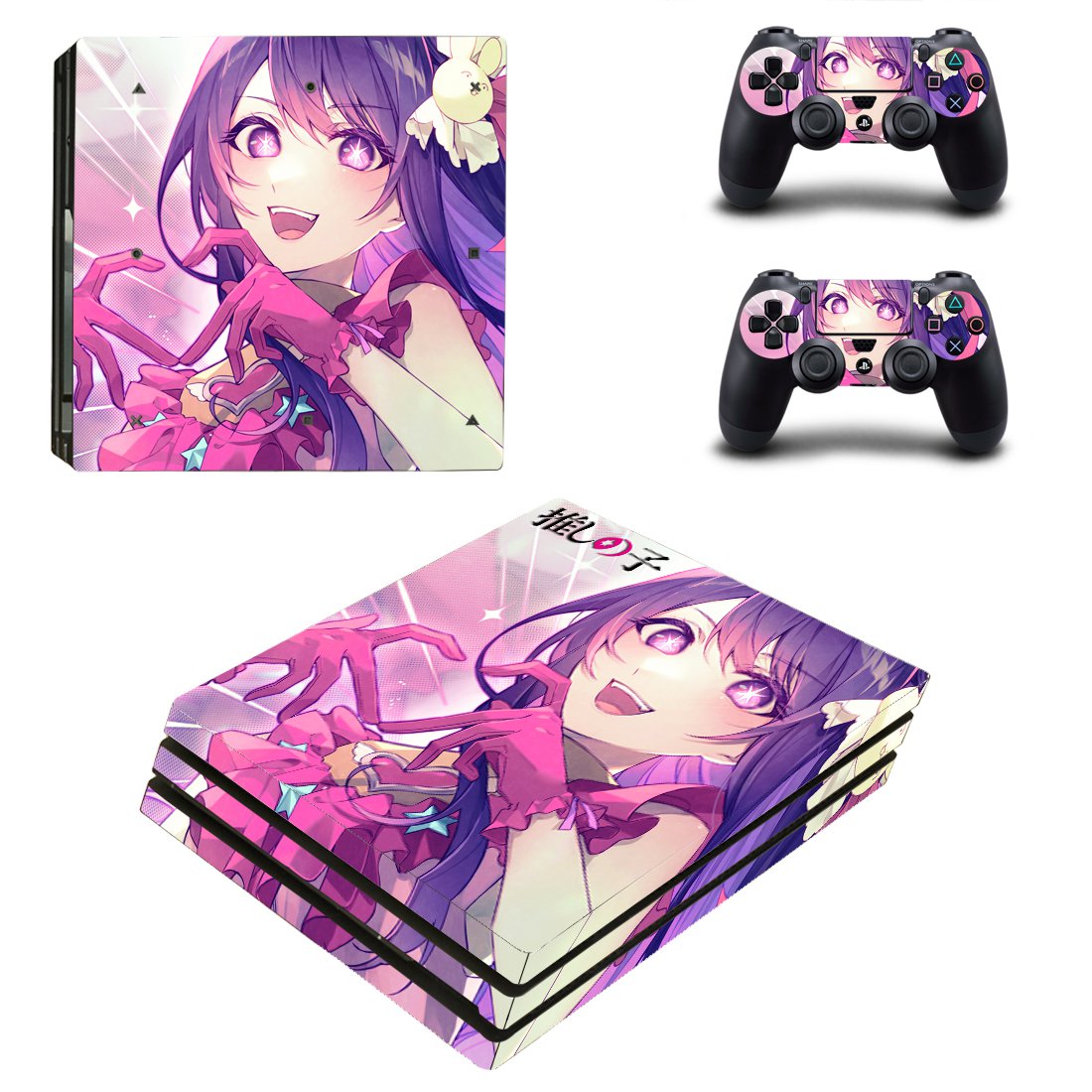 Anime decal skin for PS4 Pro Console & Controllers