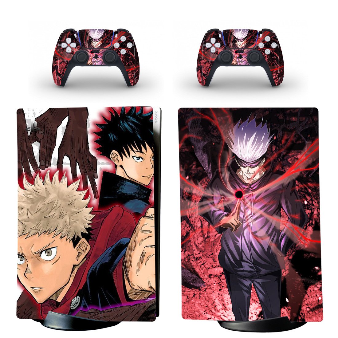 Jujutsu Kaisen decal skin for PS5 digital Console & 2 Controllers