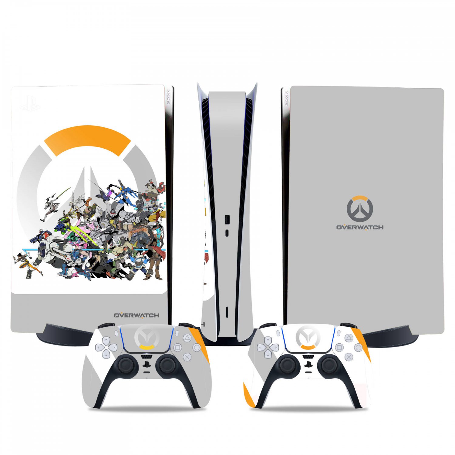 Overwatch decal skin for PS5 digital Console & 2 Controllers