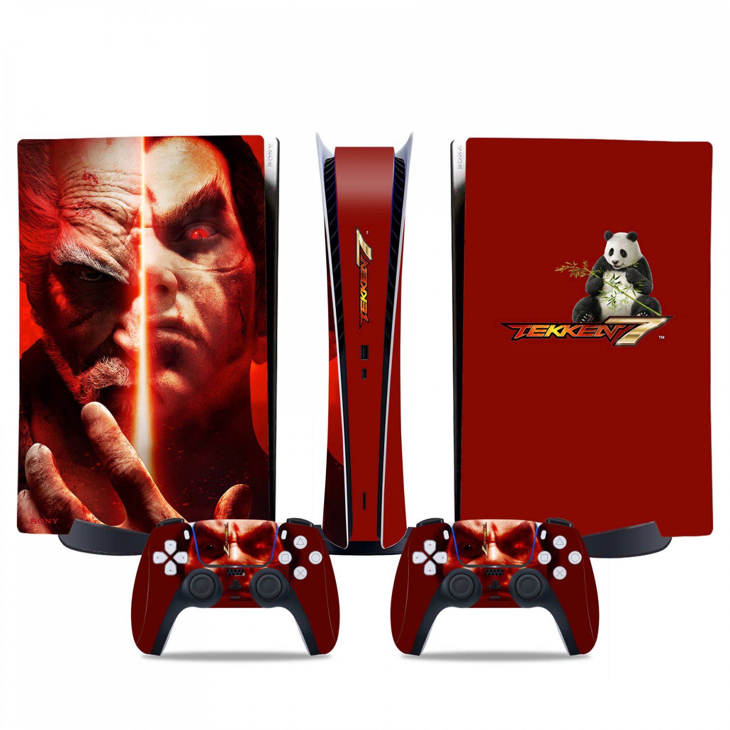 Tekken 7 decal skin for PS5 digital Console & 2 Controllers