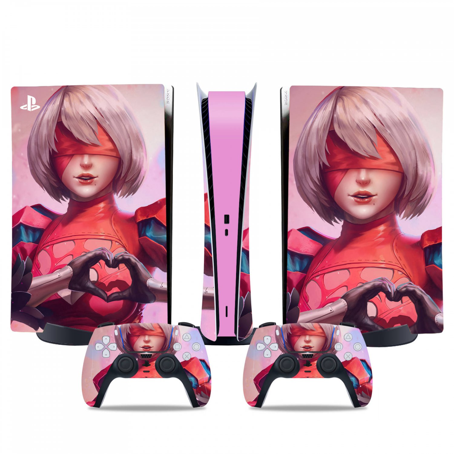 Nier Automata decal skin for PS5 digital Console & 2 Controllers