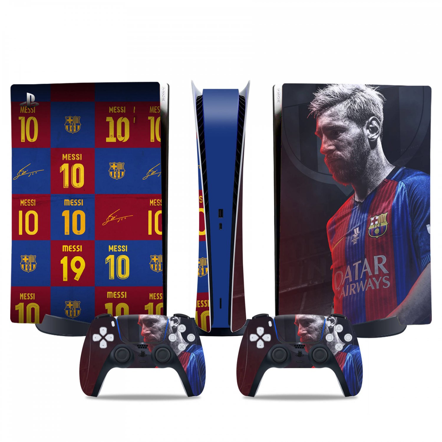 Messi decal skin for PS5 digital Console & 2 Controllers