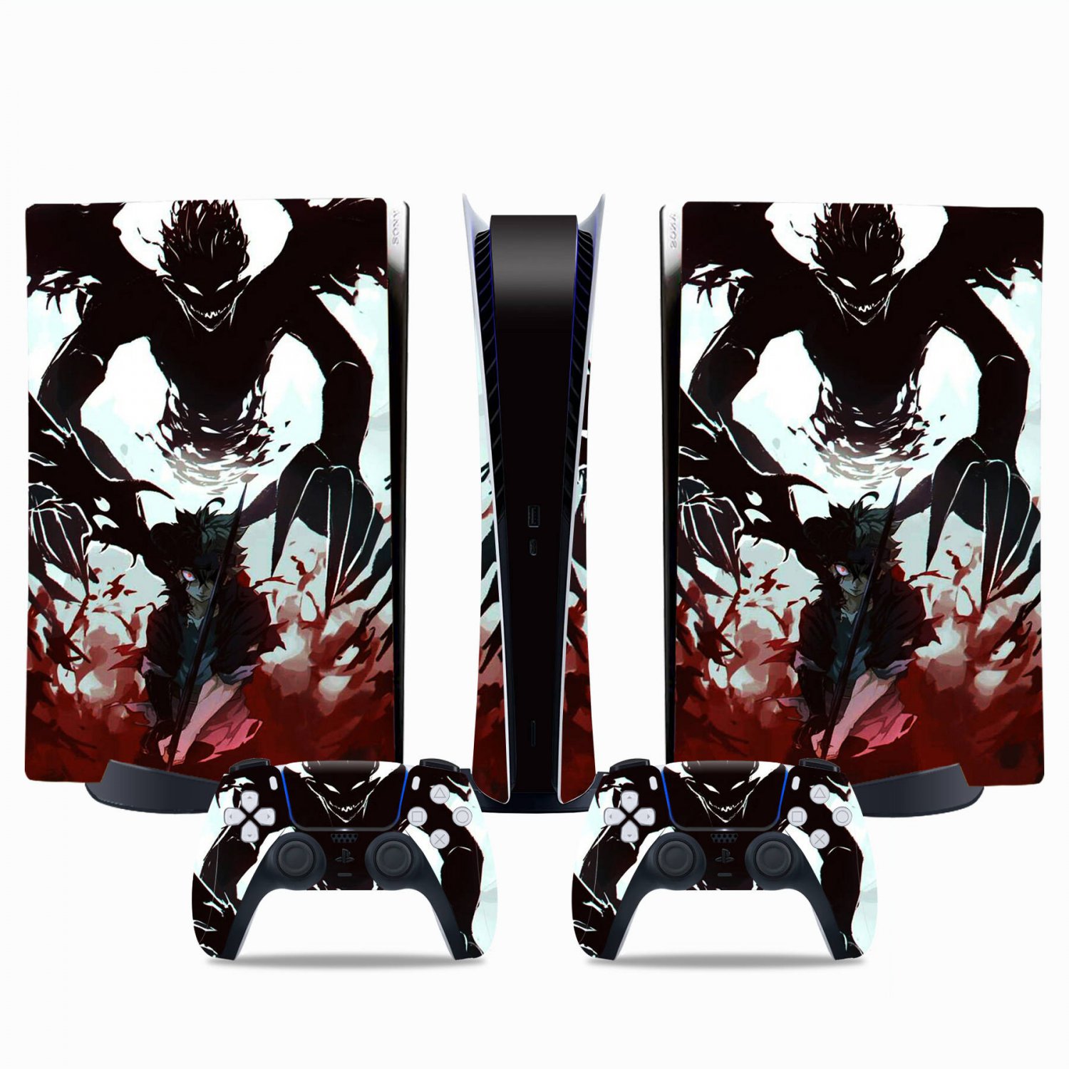 Asta Demon form decal skin for PS5 digital Console & 2 Controllers