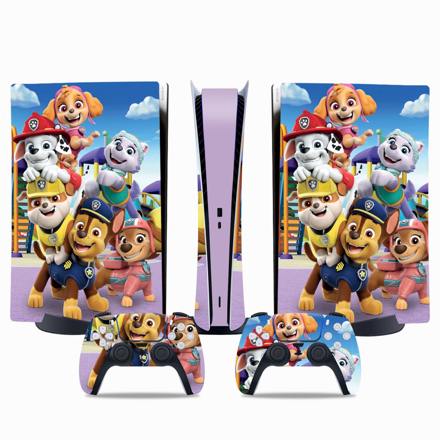 PAW Patrol decal skin for PS5 digital Console & 2 Controllers