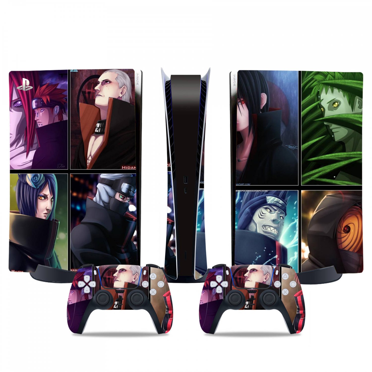 Naruto decal skin for PS5 digital Console & 2 Controllers