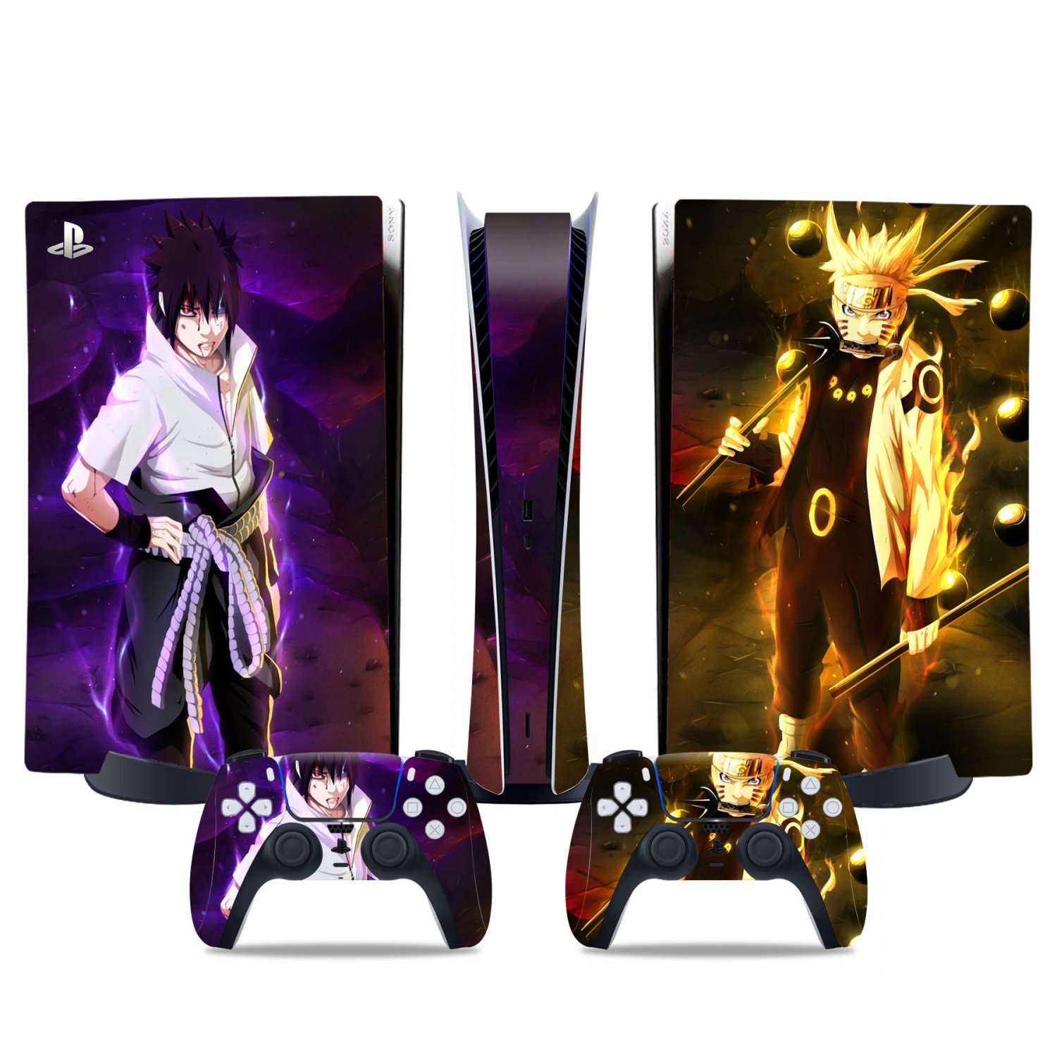 Naruto decal skin for PS5 digital Console & 2 Controllers