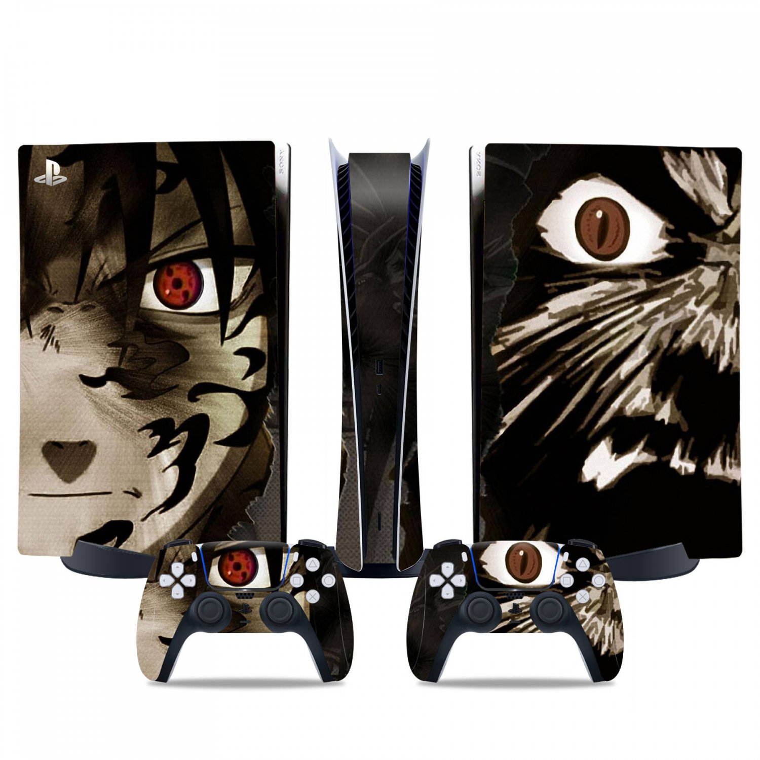 Naruto decal skin for PS5 digital Console & 2 Controllers