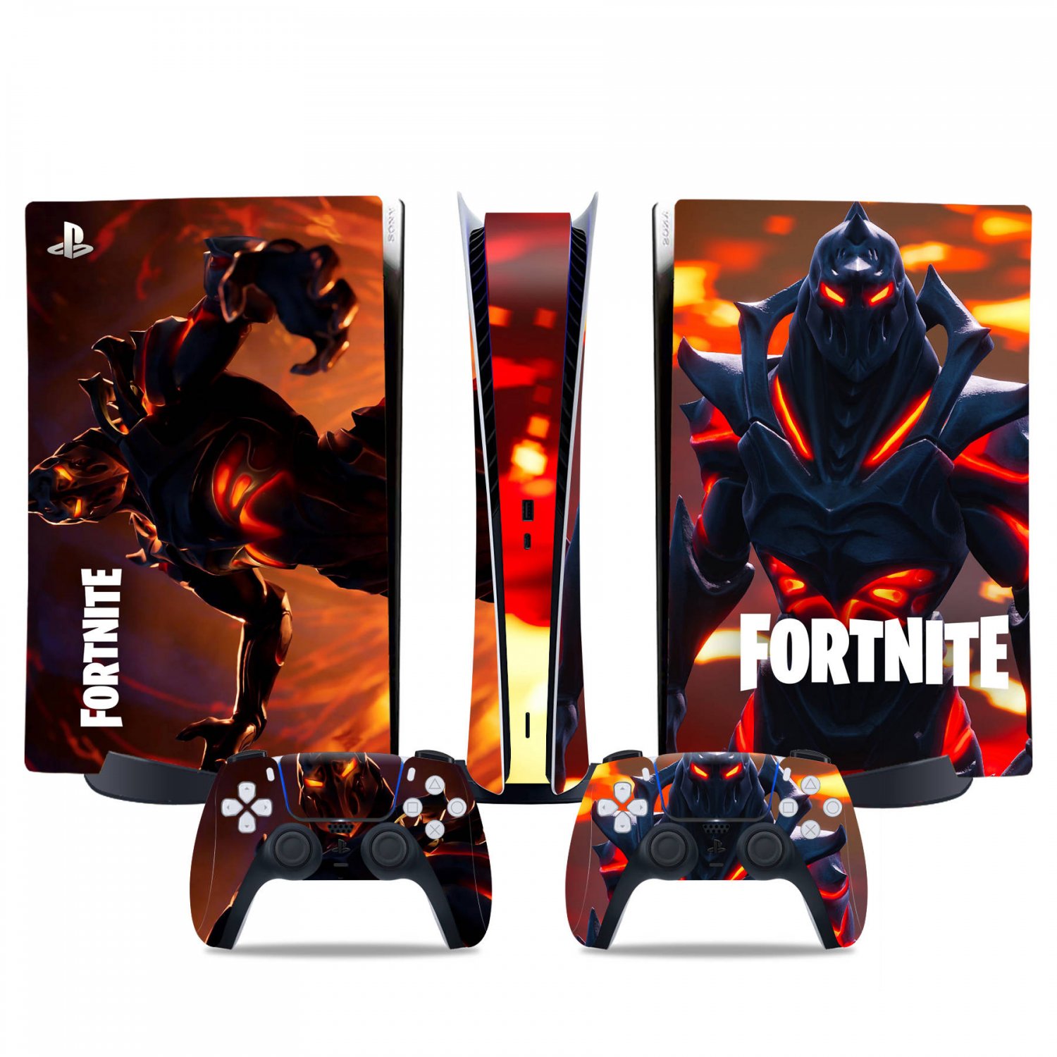 Fortnite decal skin for PS5 digital Console & 2 Controllers