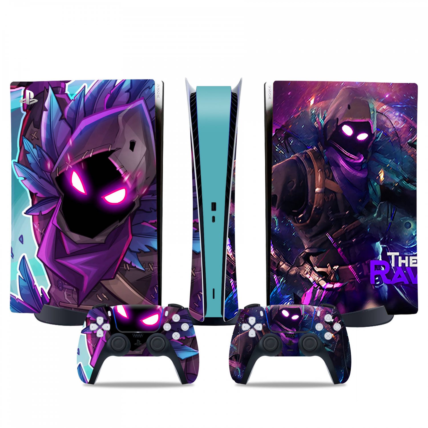 Fortnite decal skin for PS5 digital Console & 2 Controllers