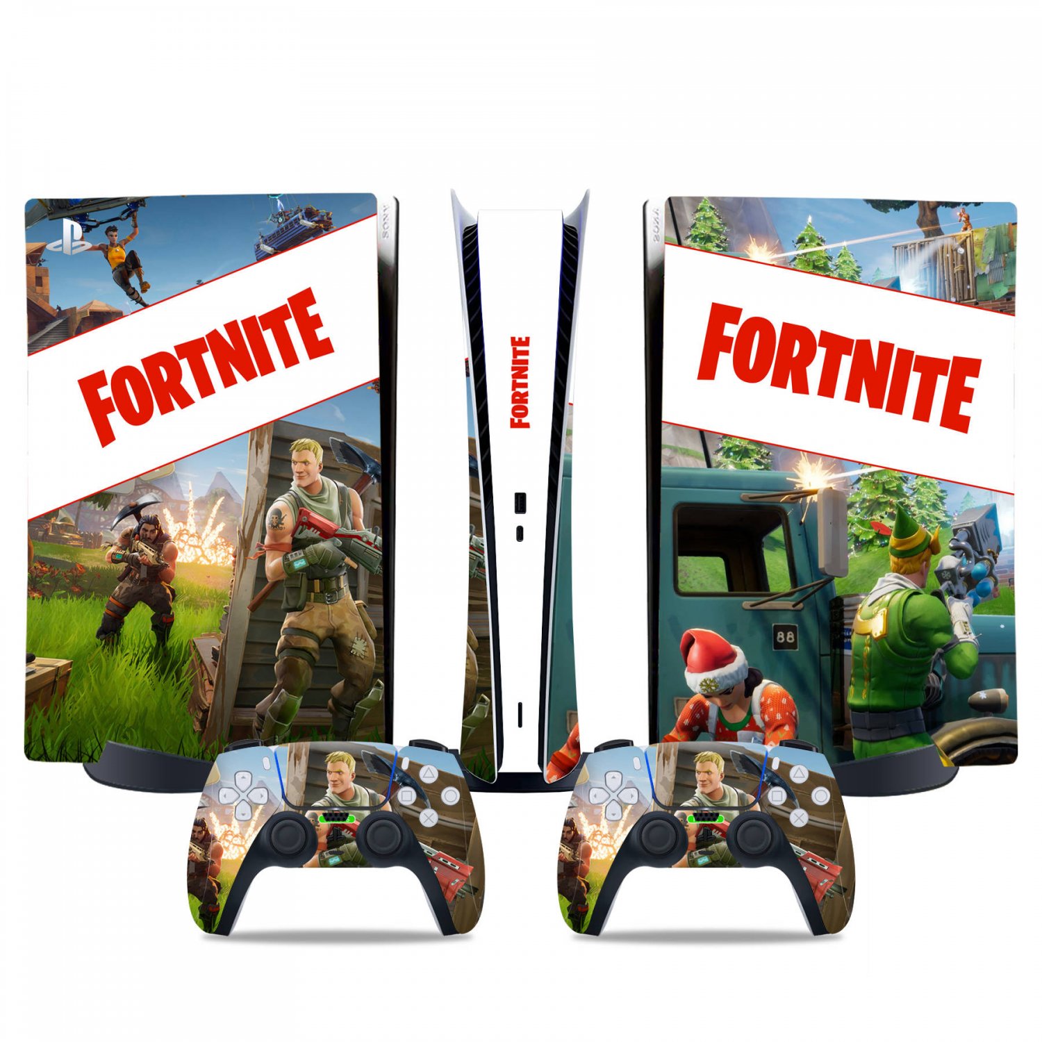 Fortnite decal skin for PS5 digital Console & 2 Controllers