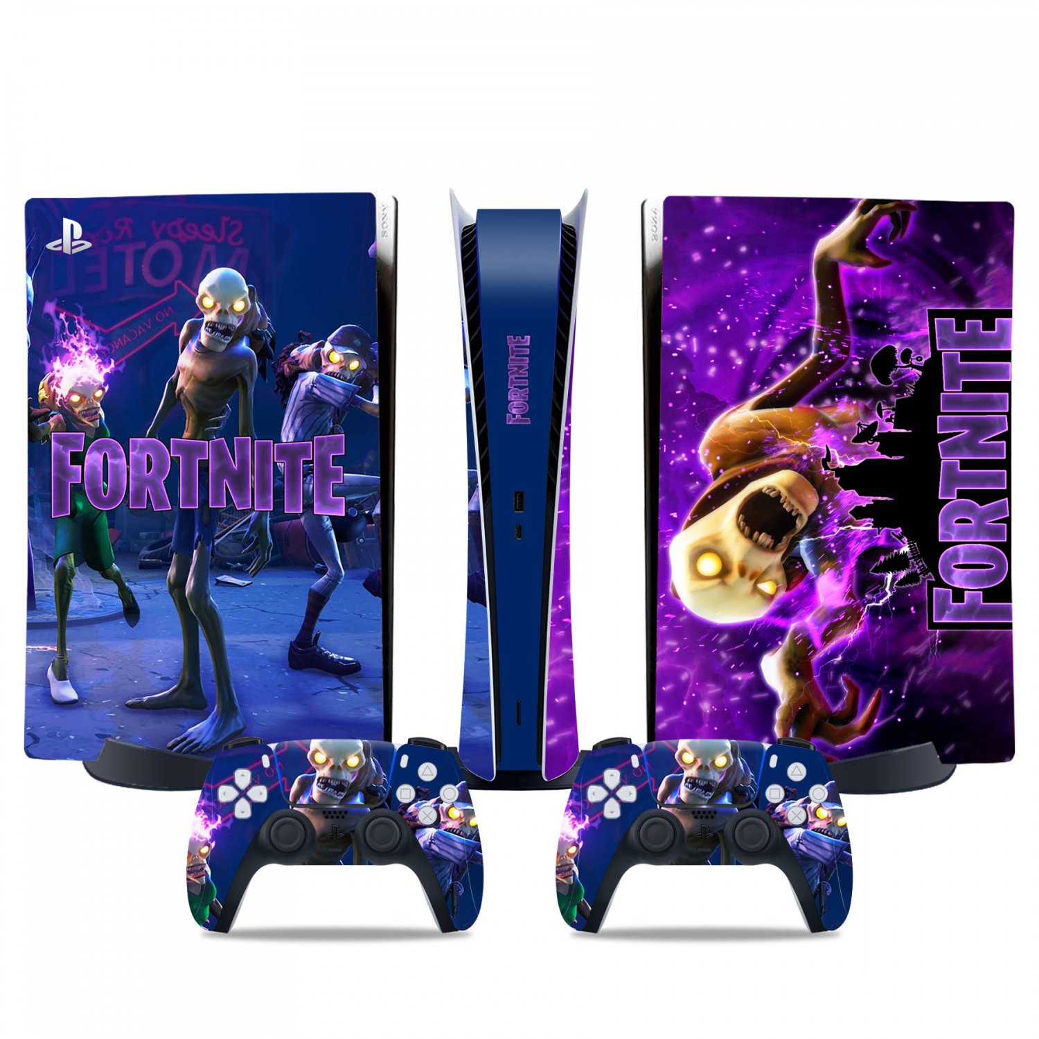 Fortnite decal skin for PS5 digital Console & 2 Controllers