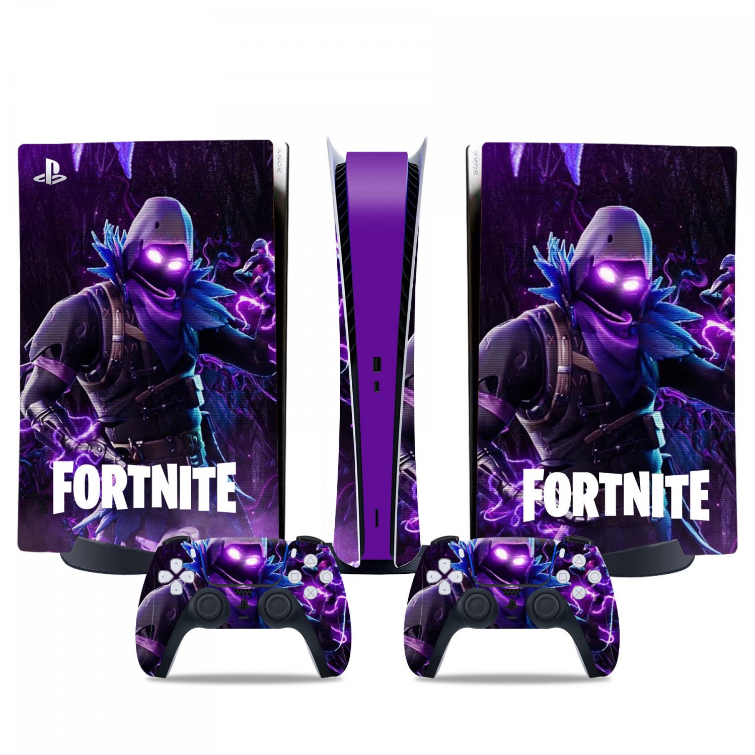 Fortnite decal skin for PS5 digital Console & 2 Controllers