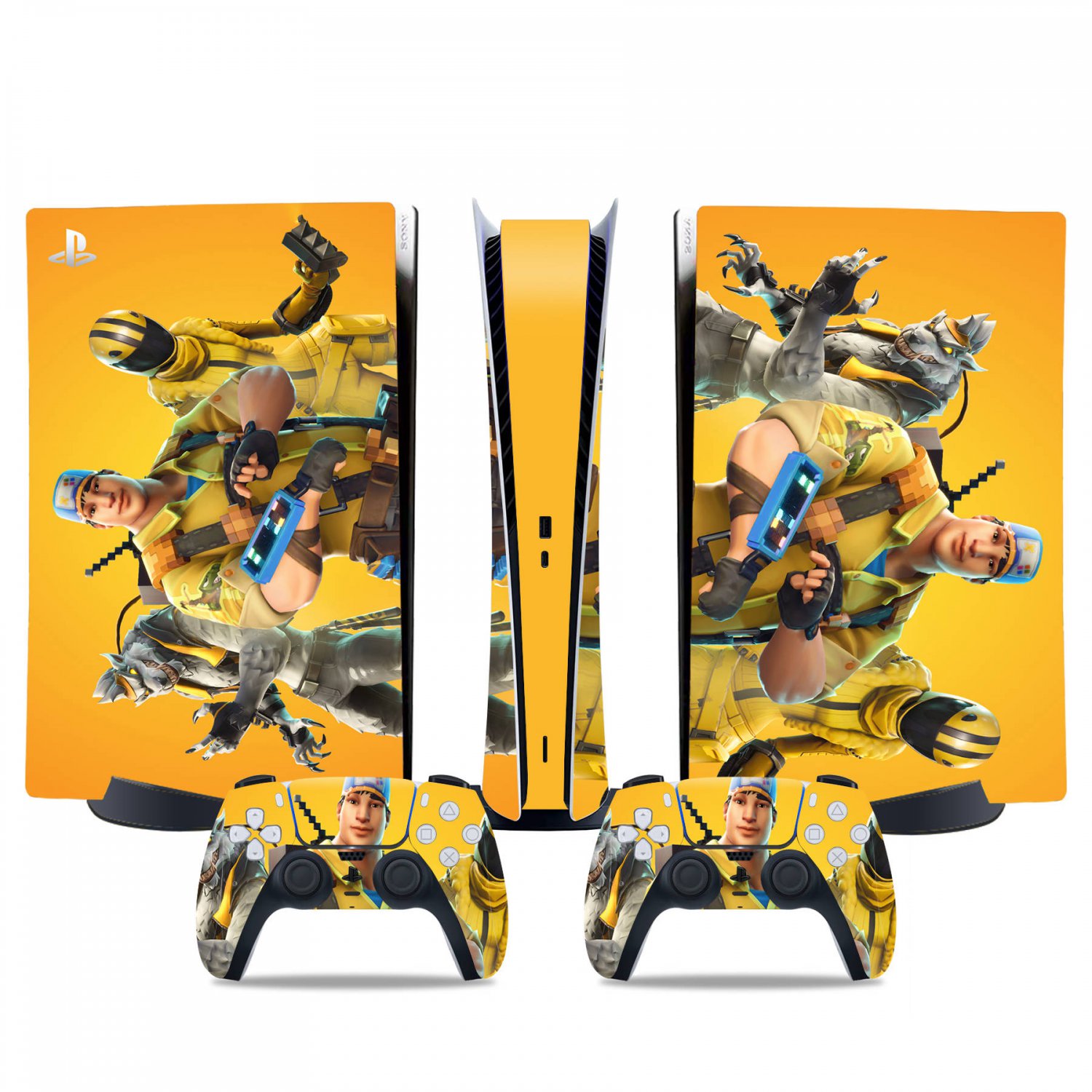 Fortnite decal skin for PS5 digital Console & 2 Controllers