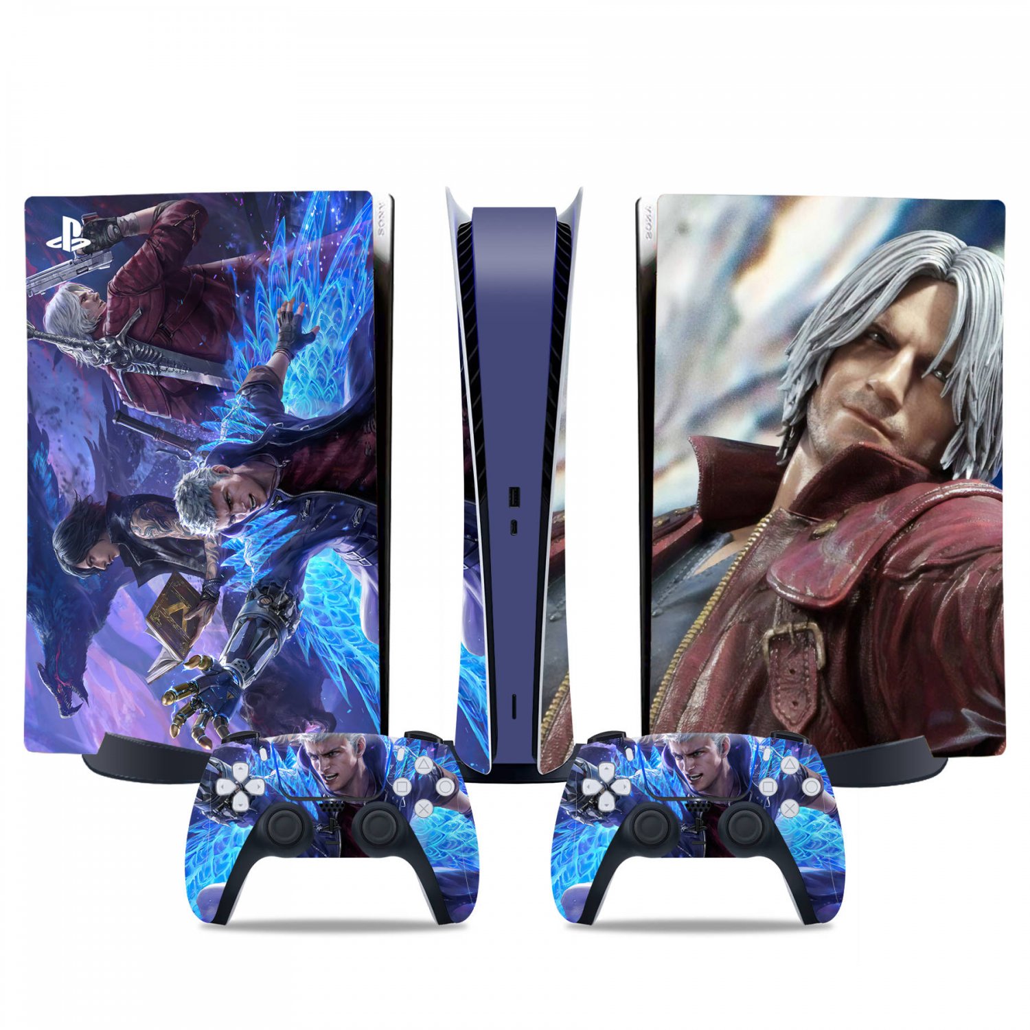 Devil May Cry 5 decal skin for PS5 digital Console & 2 Controllers
