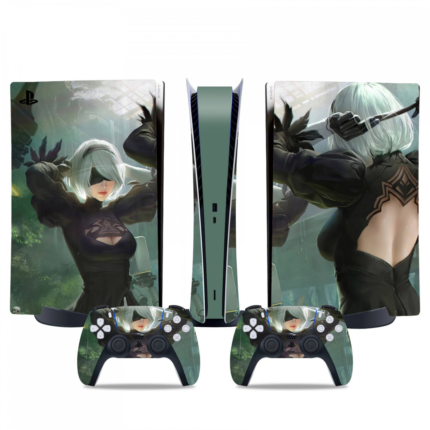 Nier Automata decal skin for PS5 digital Console & 2 Controllers