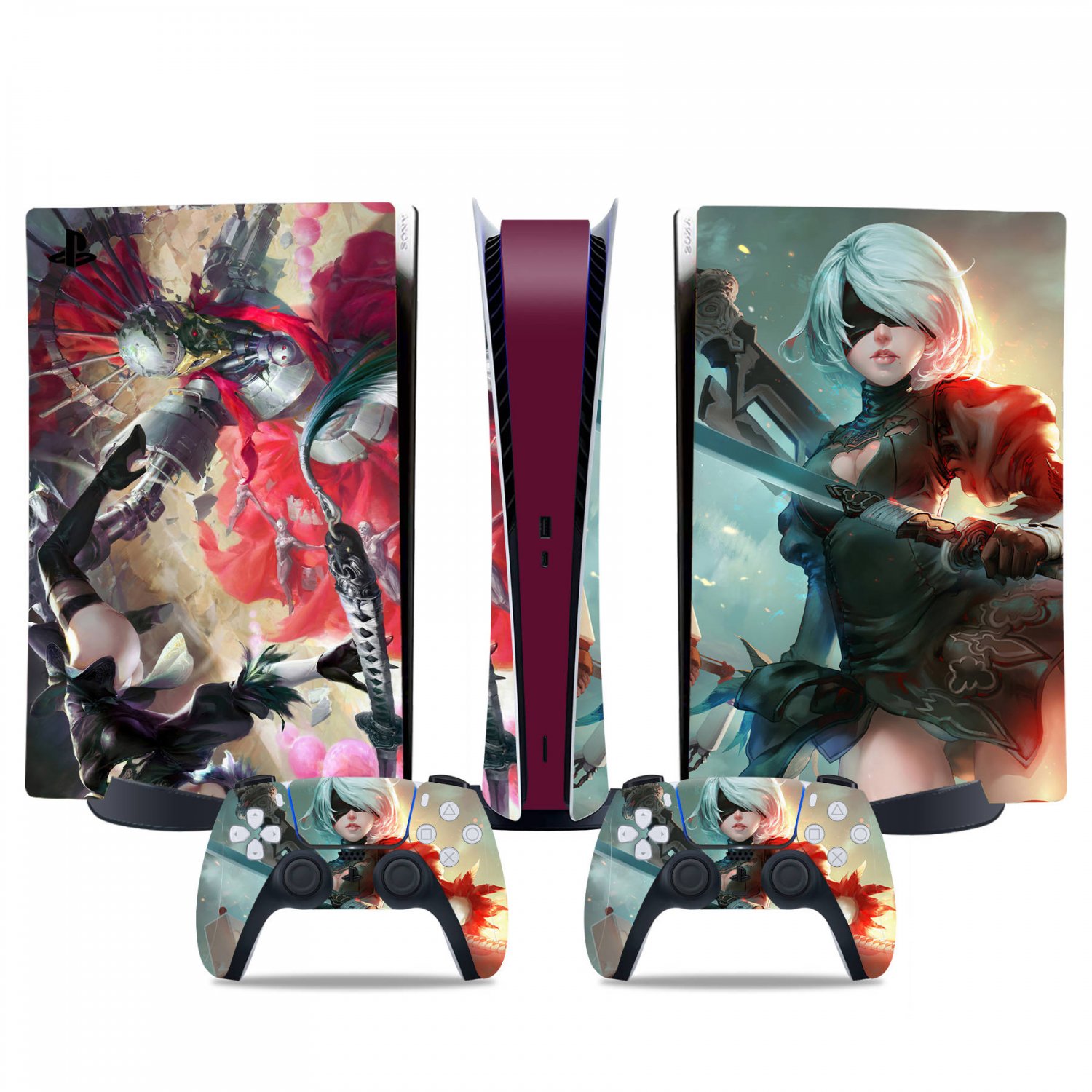 Nier Automata decal skin for PS5 digital Console & 2 Controllers