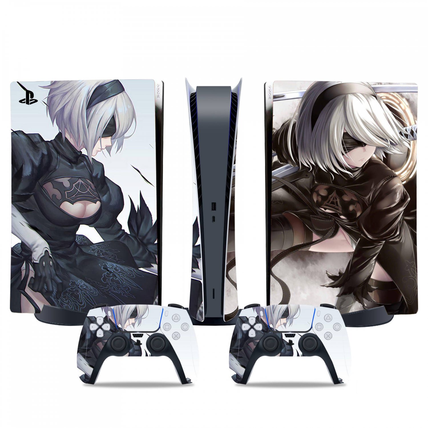 Nier Automata decal skin for PS5 digital Console & 2 Controllers