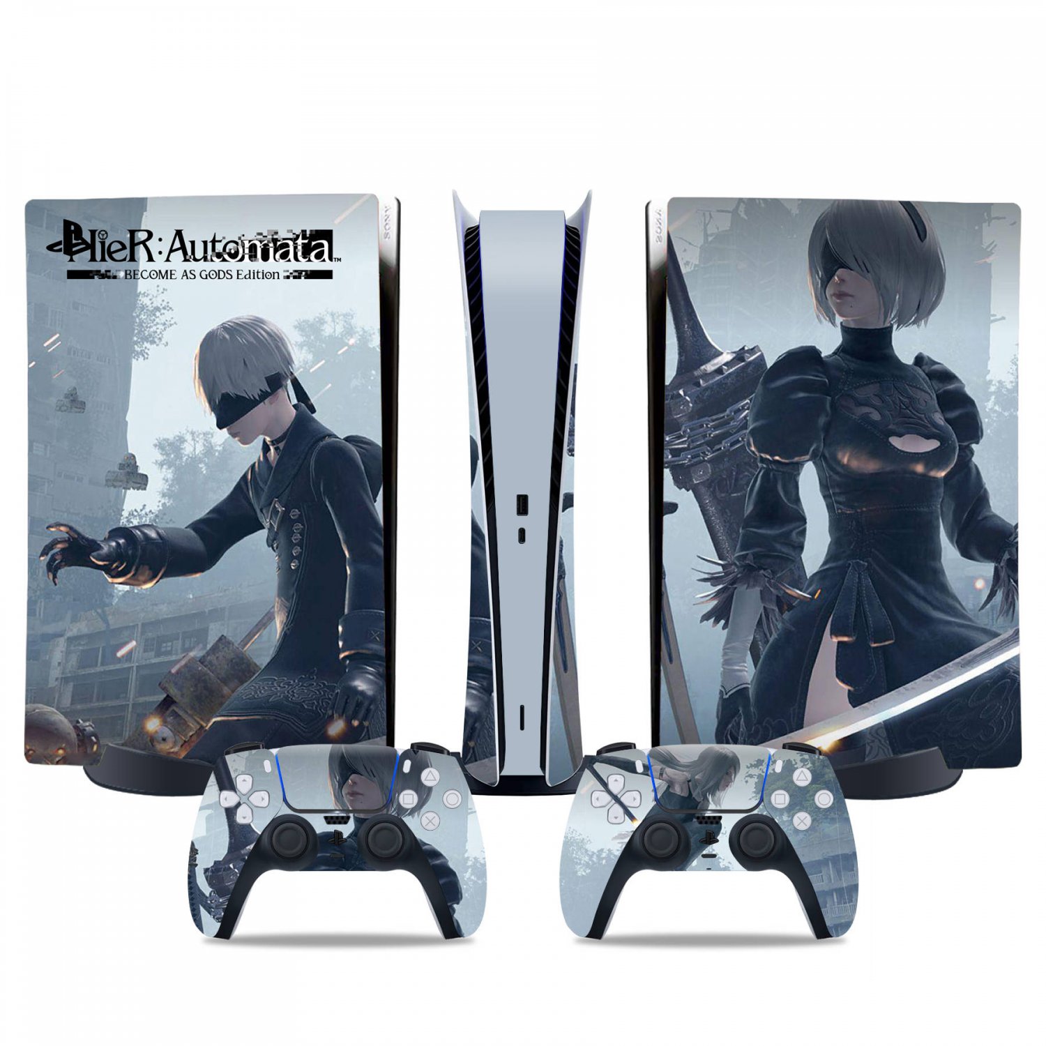 Nier Automata decal skin for PS5 digital Console & 2 Controllers