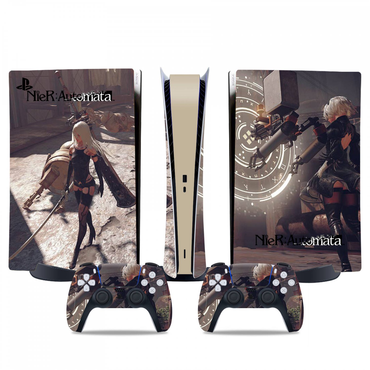 Nier Automata decal skin for PS5 digital Console & 2 Controllers