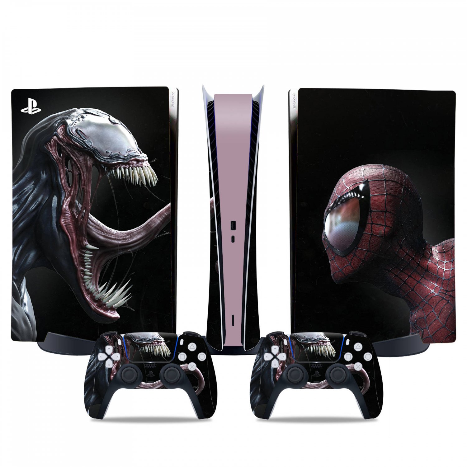 Venom decal skin for PS5 digital Console & 2 Controllers