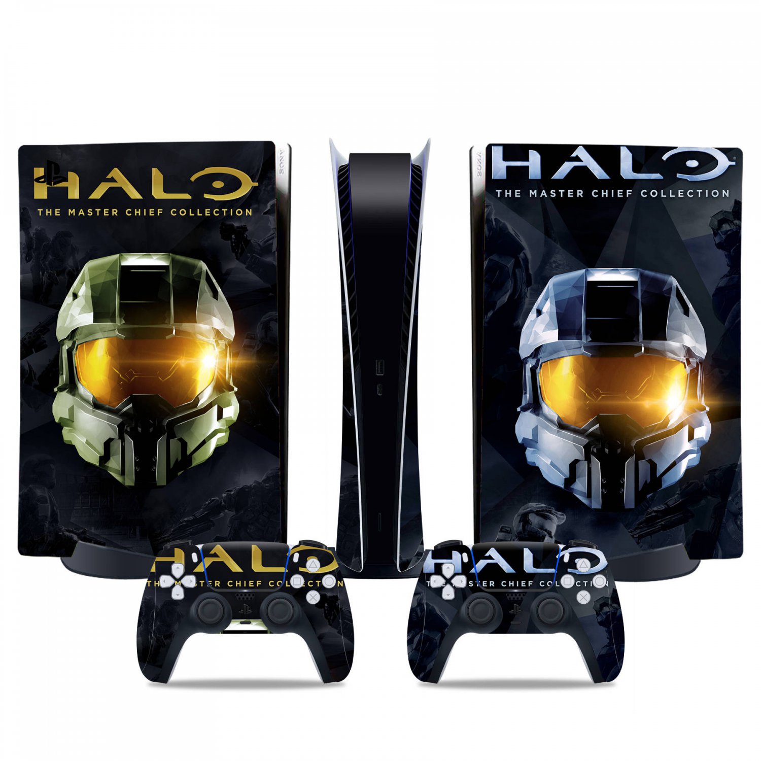 Halo decal skin for PS5 digital Console & 2 Controllers